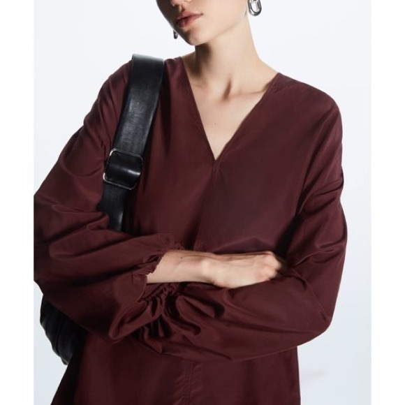 COS | Tops | Nwt Cos Draped Sleeve Silk Blouse 2 | Poshmark
